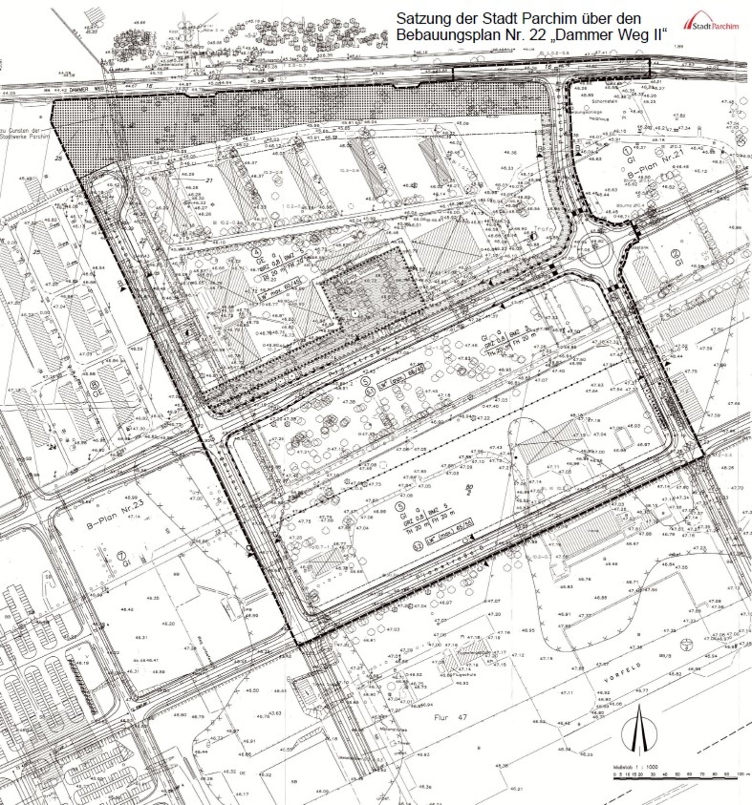B-Plan Nr. 22 Dammer Weg II | Stadt Parchim
